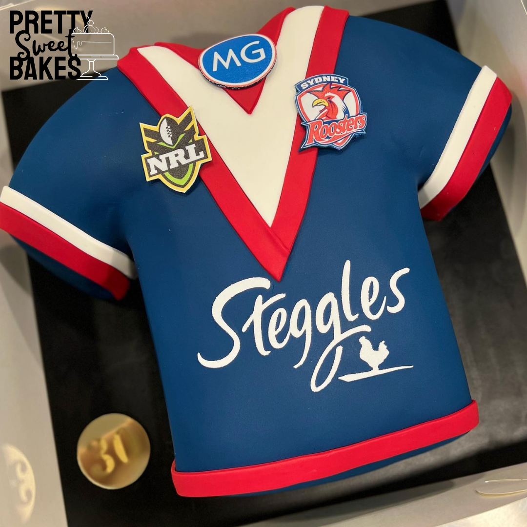 Sports Jersey Cake | Pretty Sweet Bakes Central Coast