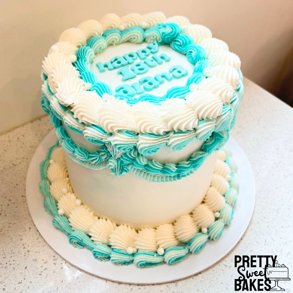 Vintage Round Cake | Pretty Sweet Bakes Central Coast