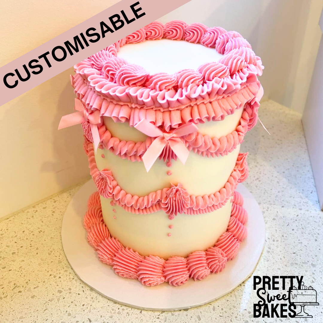 Vintage Round Cake | Pretty Sweet Bakes Central Coast