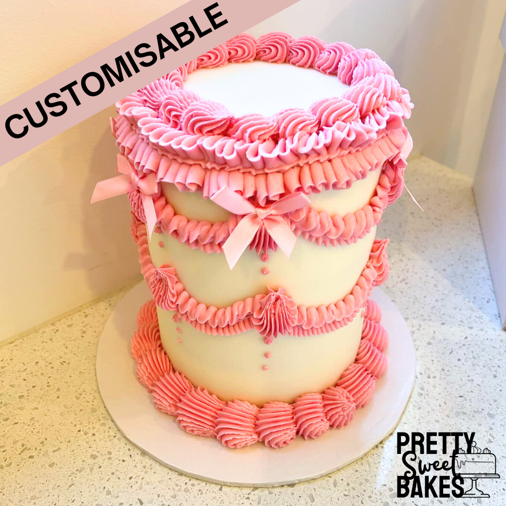 Vintage Round Cake | Pretty Sweet Bakes Central Coast