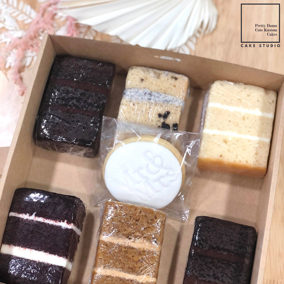 Cake Tasting Box (Eight Flavours + Shortbread) – Pretty Sweet Bakes