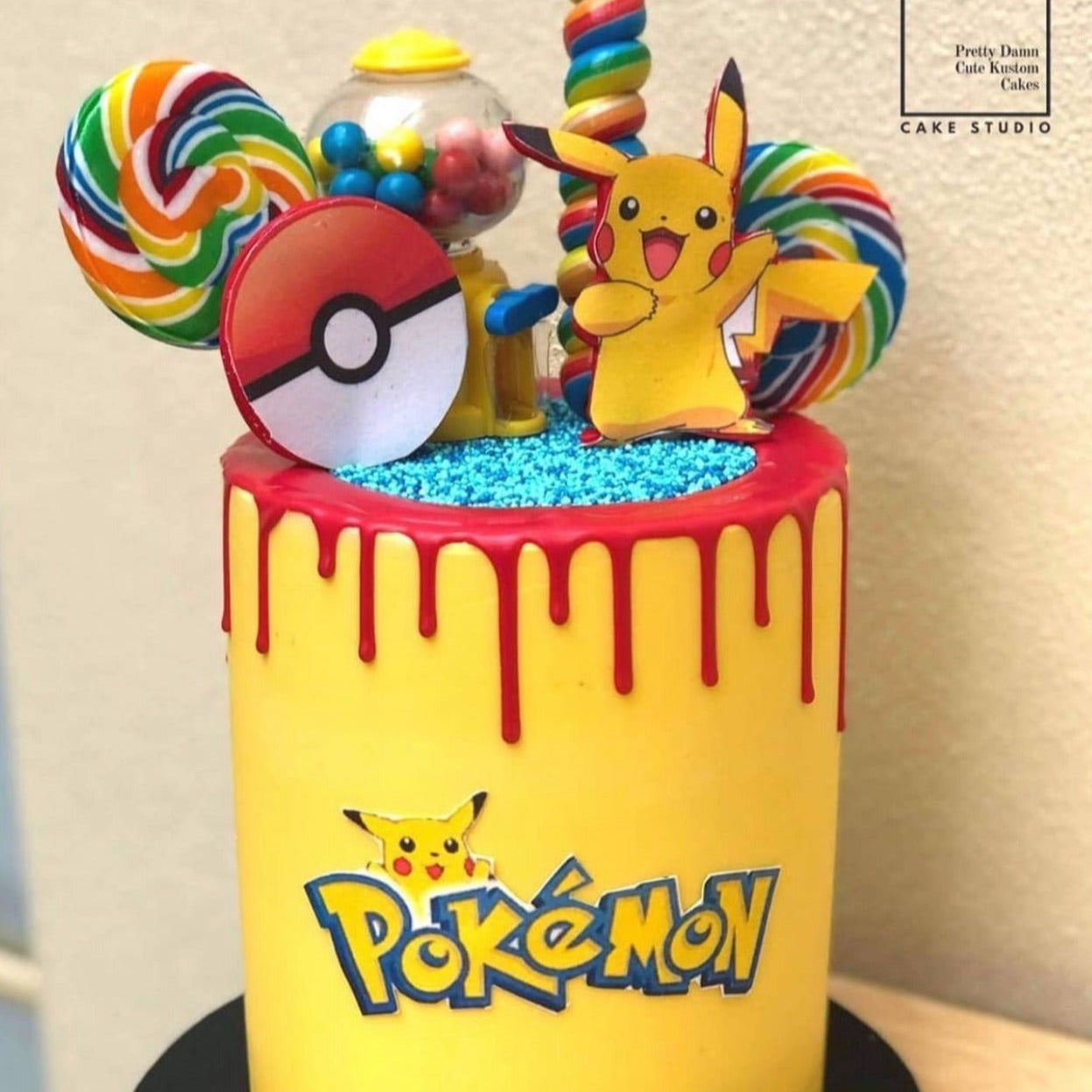 Pika Pika Drip Cake | Pretty Sweet Bakes Central Coast